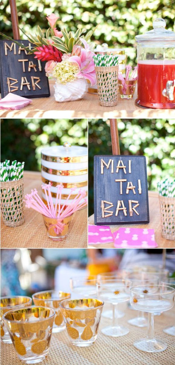 Ideias para chá (ou festa) tema luau! - Madrinhas de Casamento