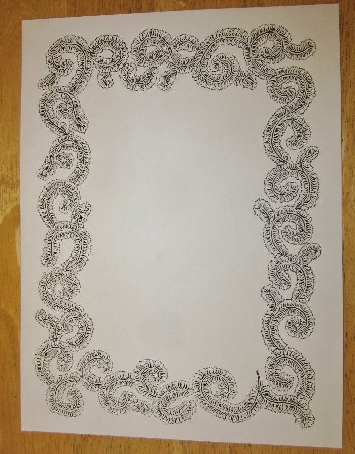 Ercc Glaison: Feather Border German Scroll