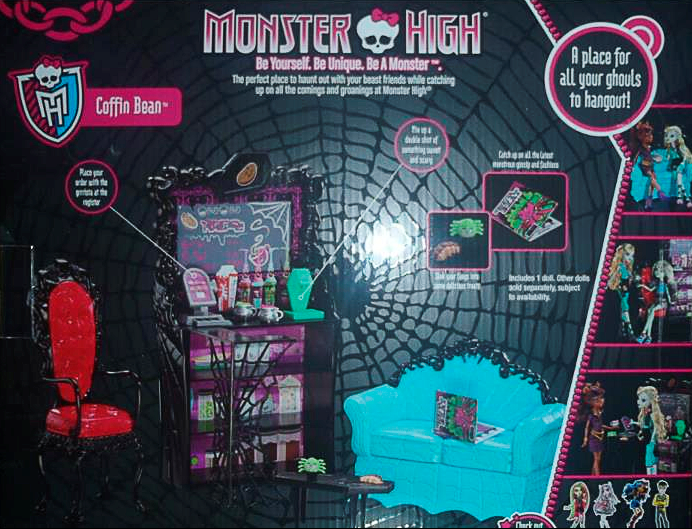 Monster High-Pretty : Parte trasera de la Cafeteria de Monster High