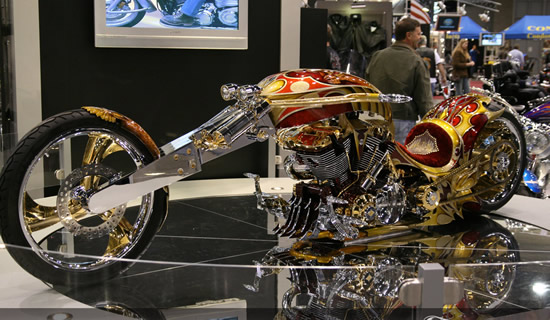 Plate gold motorcycle selling at 500,000 dollars | BYFFER