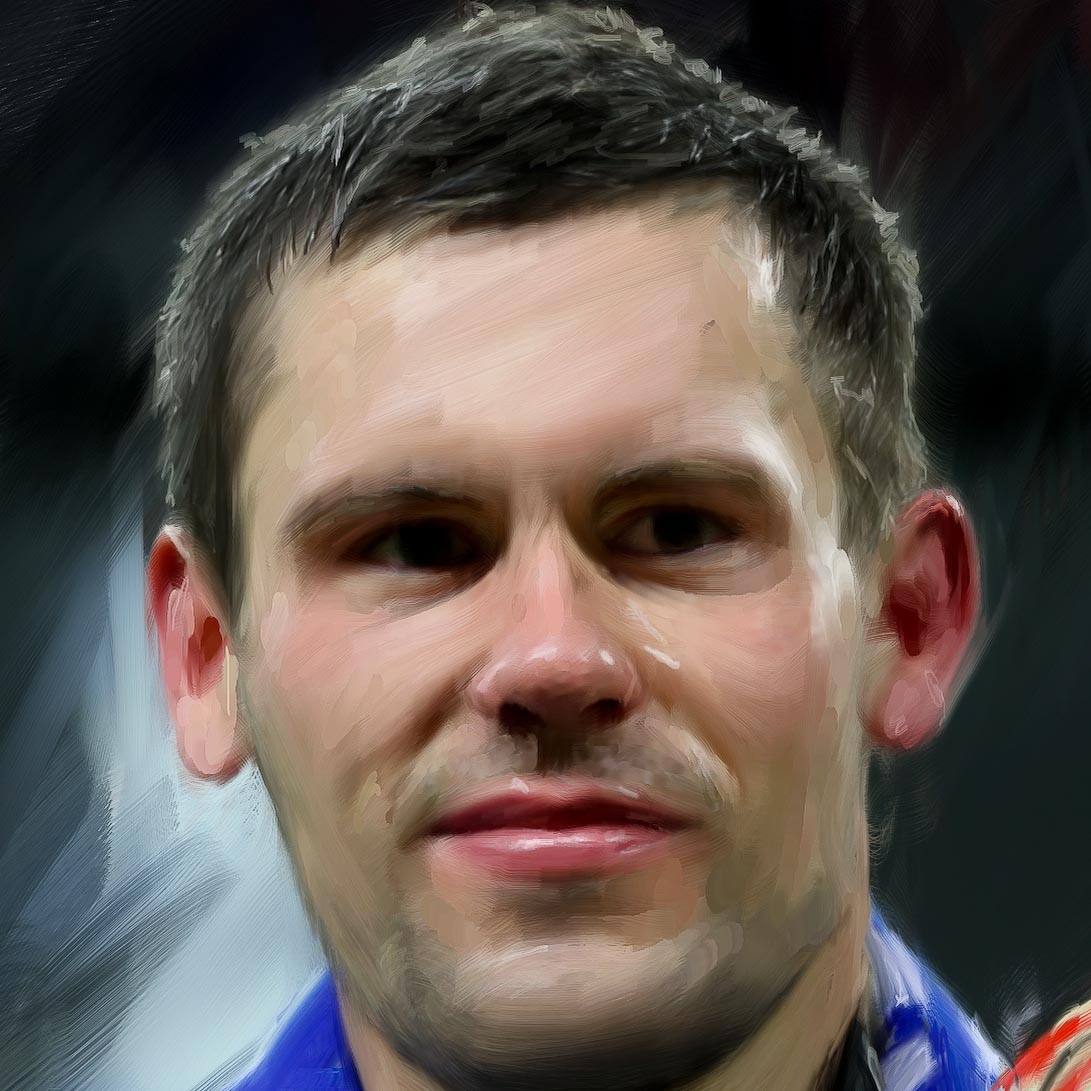 Bentley Ash Fine Art: Painting For England Keeper Ben Foster