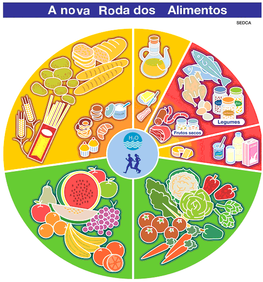 Blogue da EB1/PE do Areeiro: Poema: "A Roda dos alimentos"