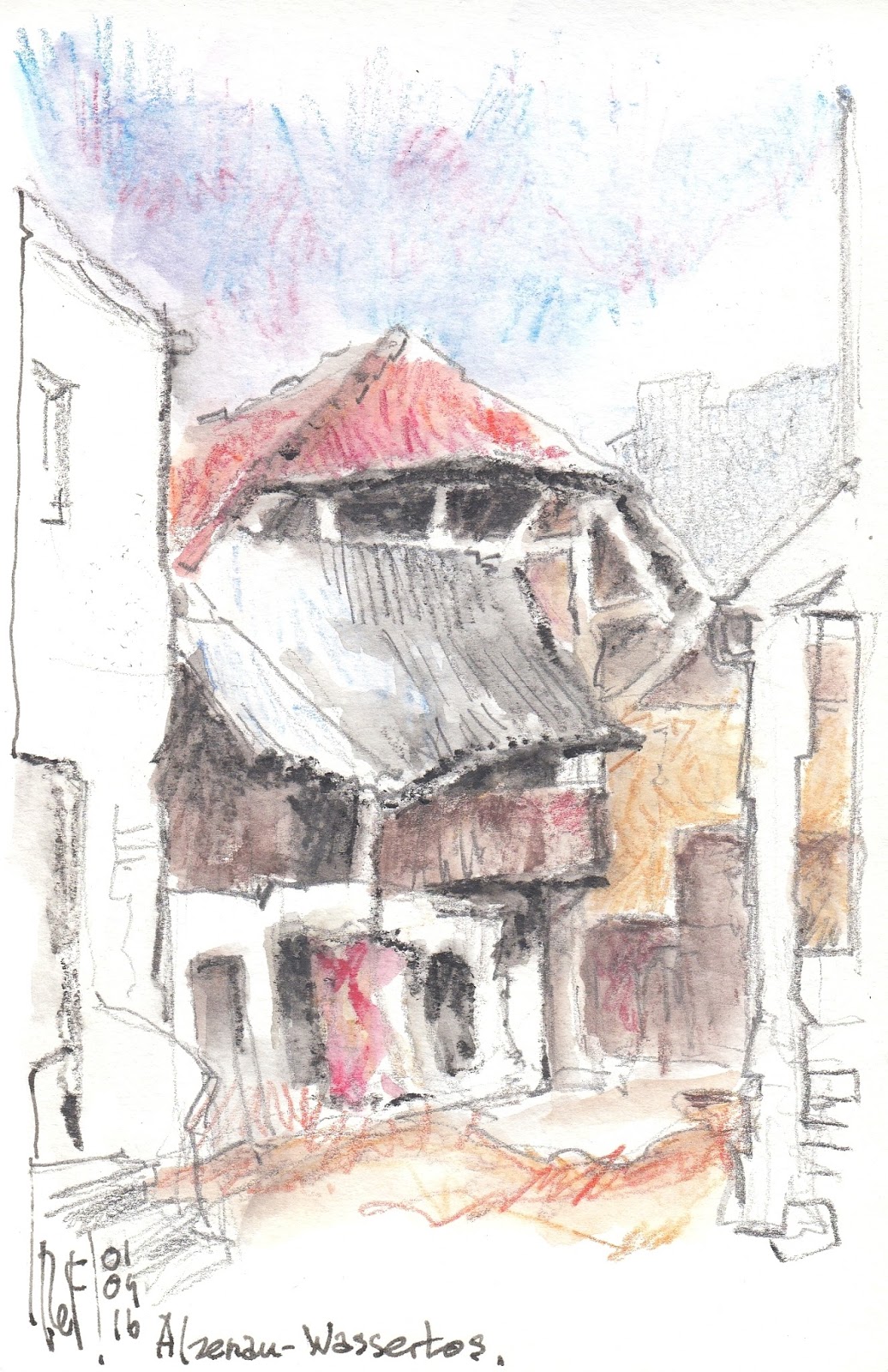 rene fijten sketches: Wasserlos Alzenau