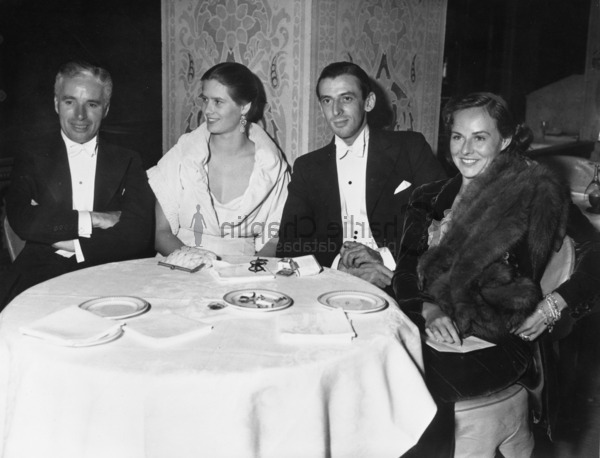 Charlie & Paulette entertain newlyweds Alistair Cooke and his wife ...
