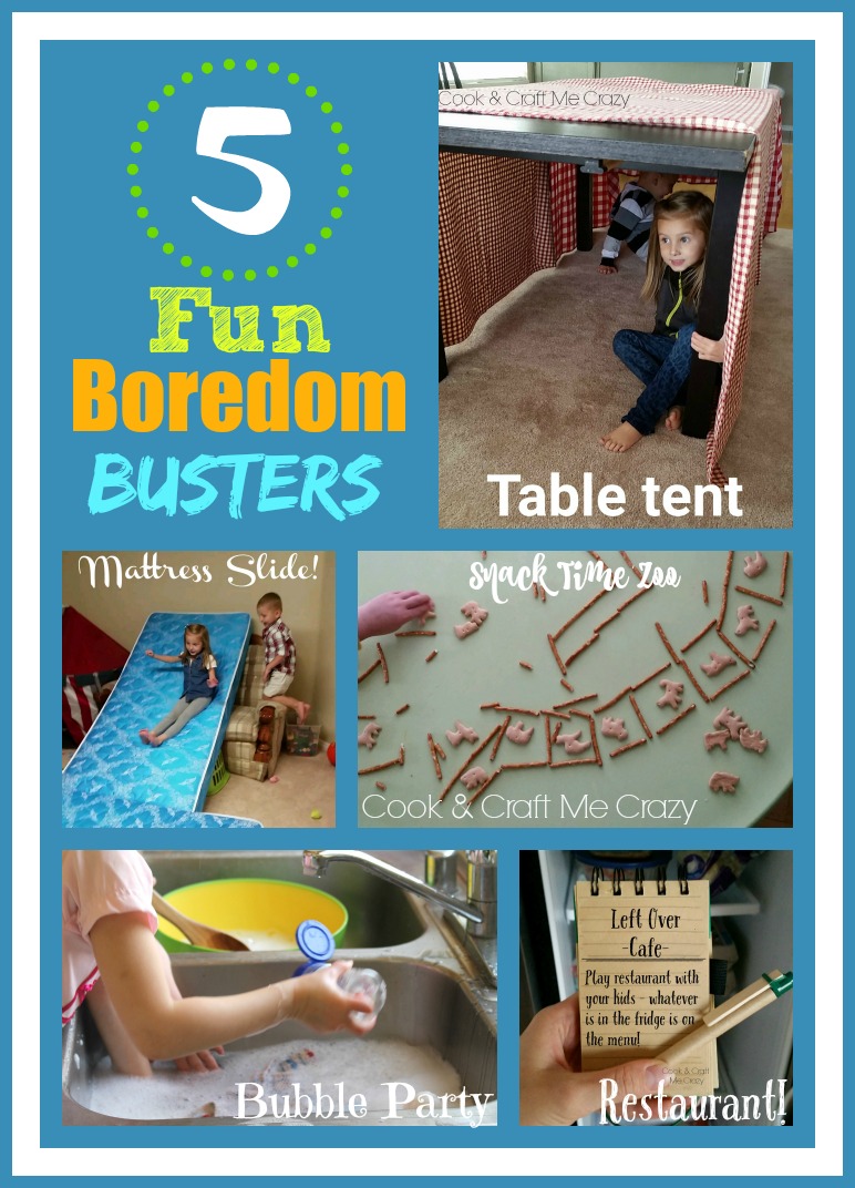 Cook and Craft Me Crazy: 5 fun "Boredom Busters"