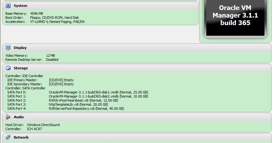 Oracle Fusion Middleware How To Setup Oracle Vm 3 1 1