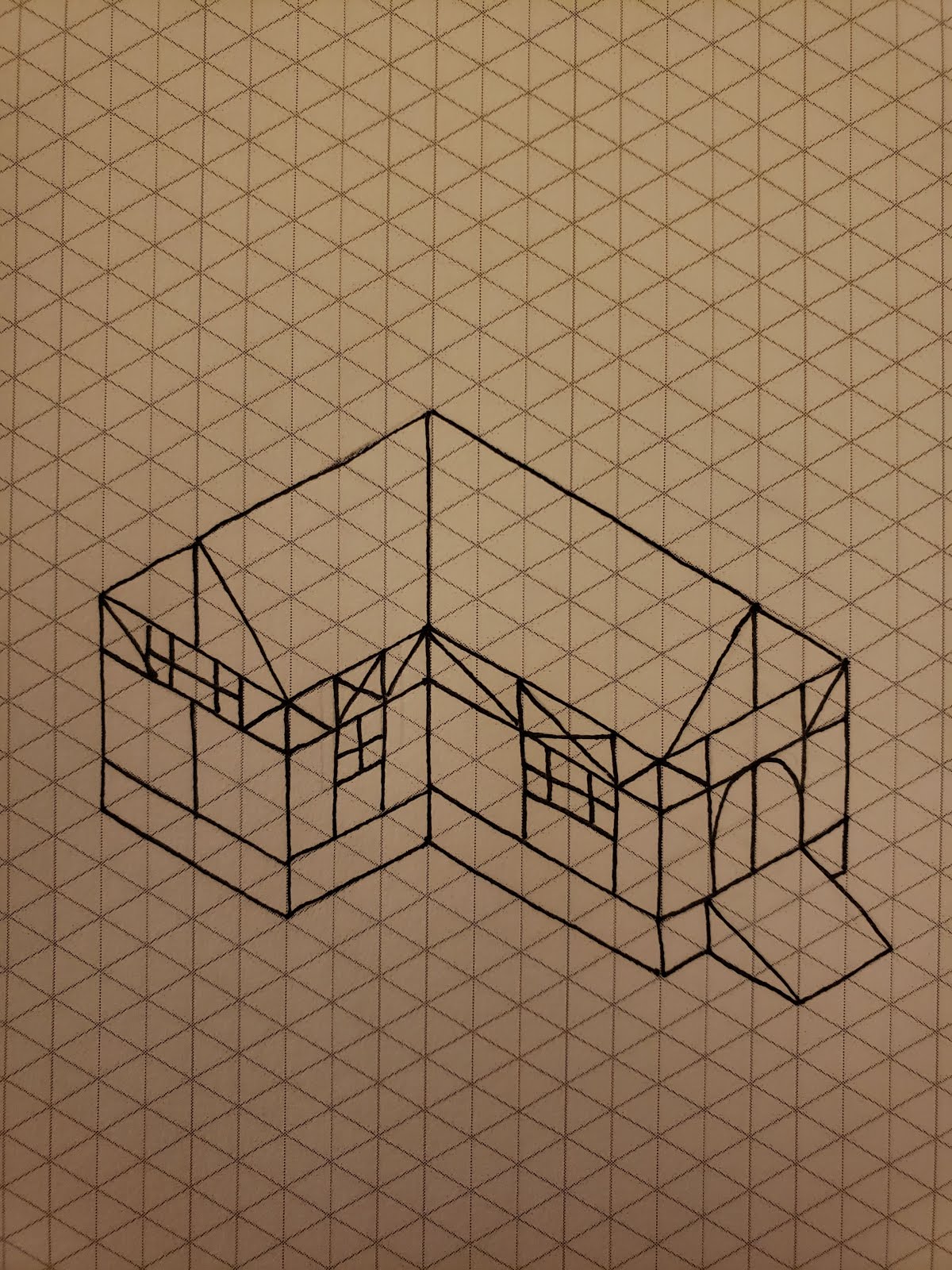 How to Draw an Isometric Village