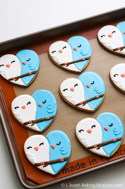 i heart baking!: lovebird cookies