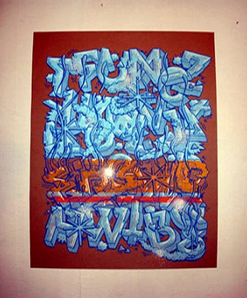 2 examples 3d Graffiti Alphabet Letters with Iced Out style | Digital ...