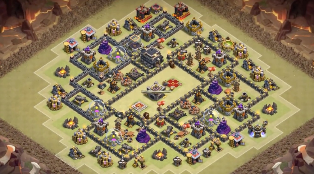 24 Tutorial Zone: Latest Clash of Clans TH9 War Base Layout 2016