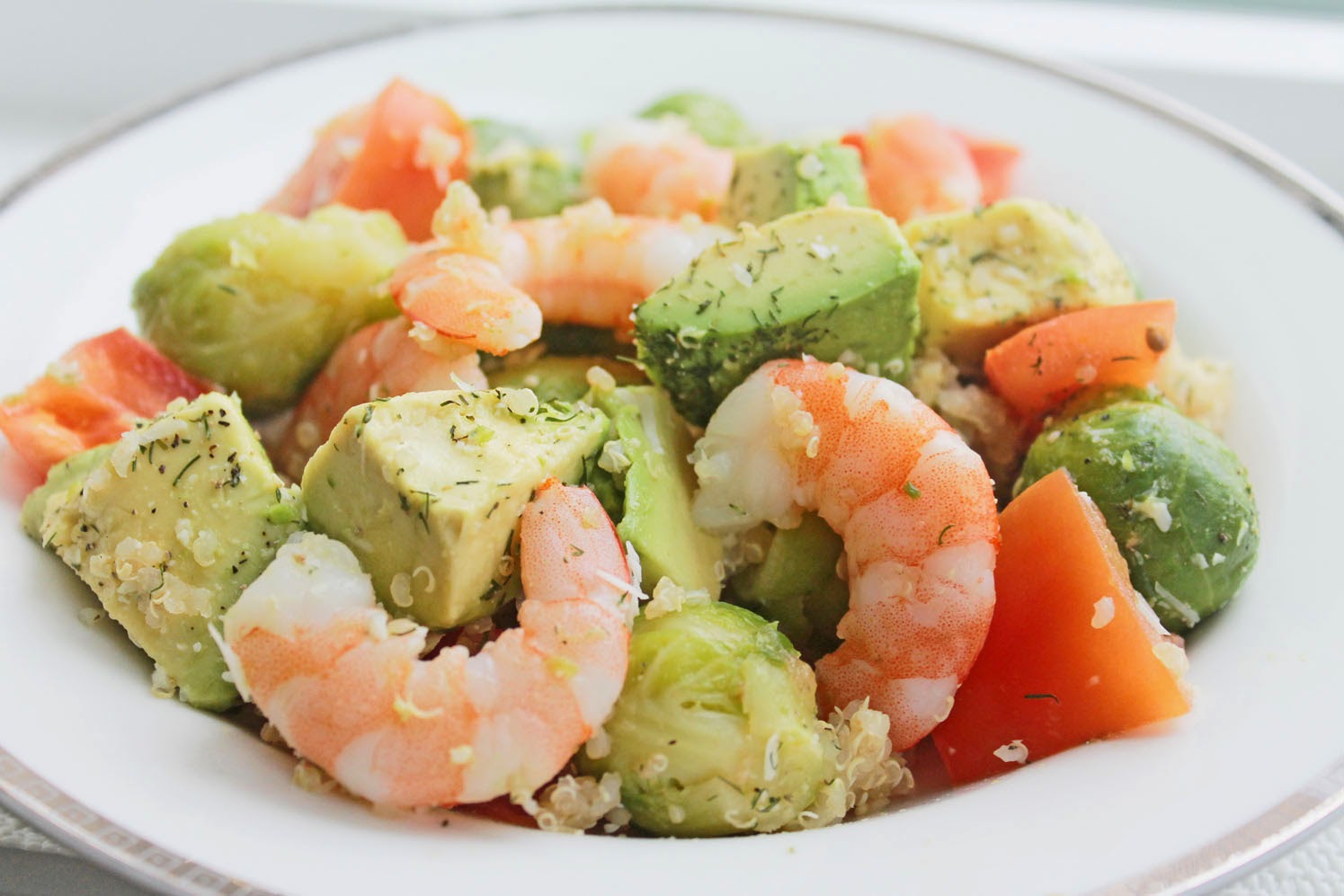 Healthy Dinner Recipe Shrimp Avocado Quinoa Bowl Clean Eating Meal Healthy Dinner Recipe Shrimp Avocado Quinoa Bowl Clean Eating Meal