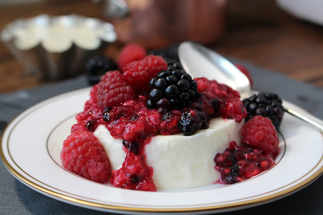 A Grain of Salt: Panna Cotta with Berry Compote