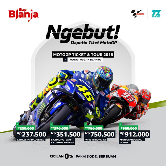MOTO GP TICKET & TOUR 2018