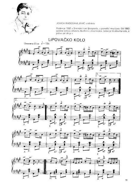 NOTE | DOMACE I STRANE: LIPOVACKO KOLO AKORDI NOTE