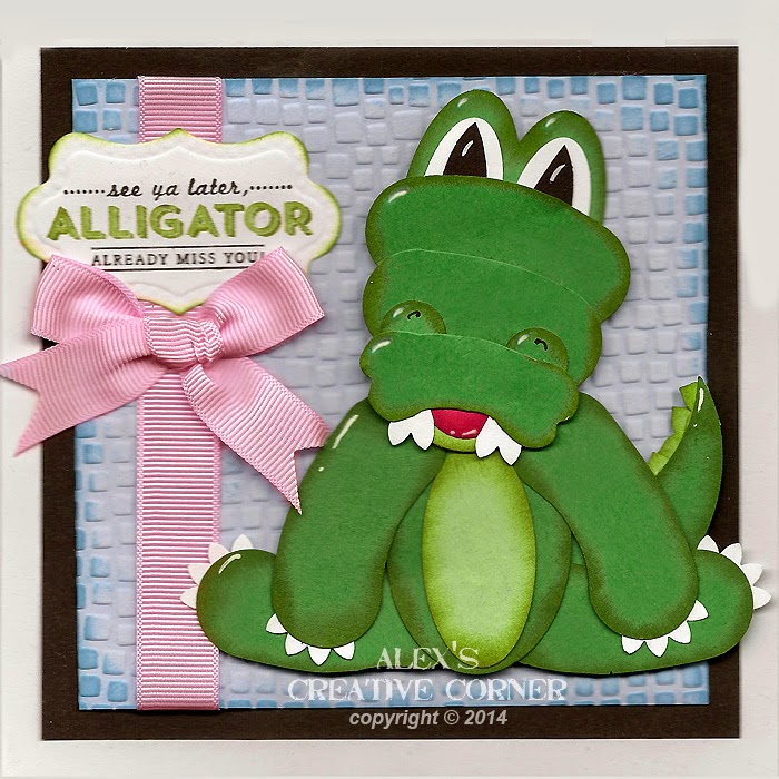 Alex's Creative Corner: Crocodile/Alligator Card
