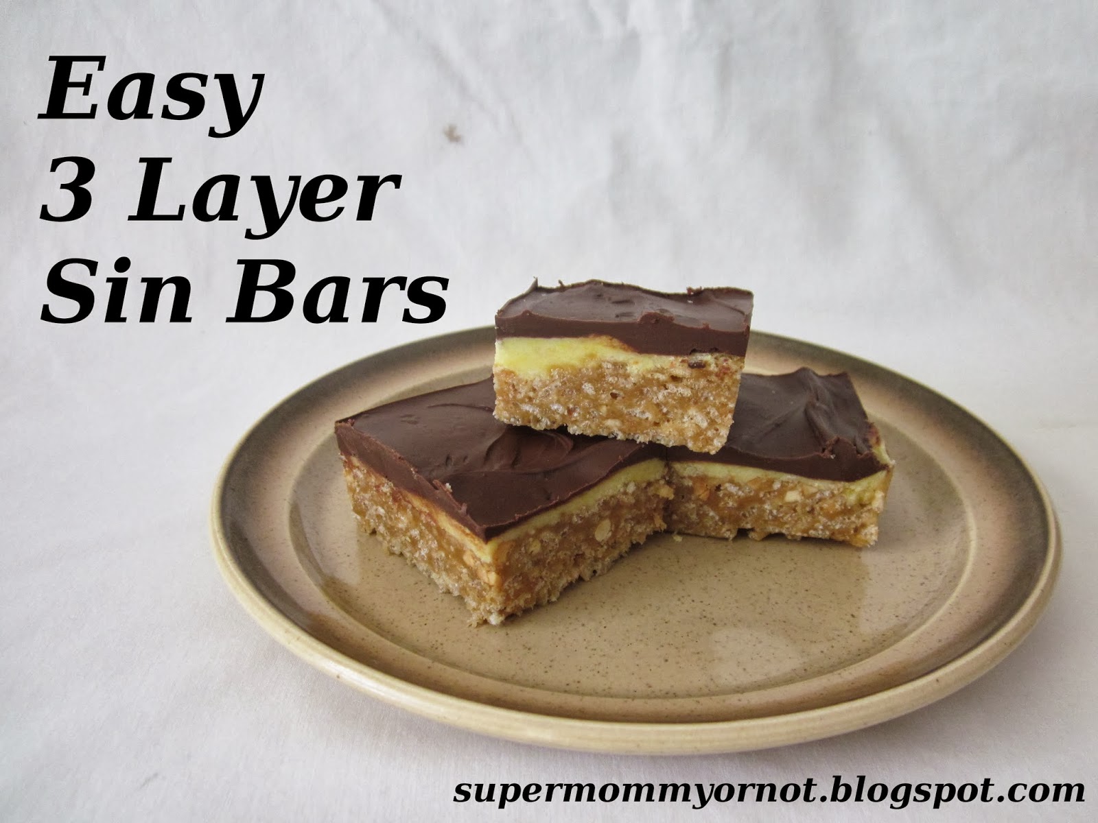 Supermommy!...or not.: Easy 3 Layer Sin Bars