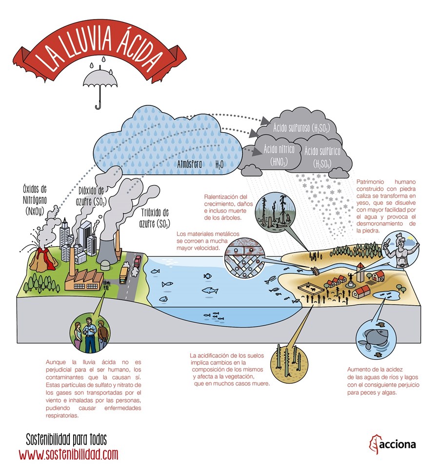 Ecotime: Salud de la atmósfera y lluvia ácida