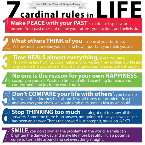 One2One Weightloss: 7 Cardinal Rules in Life
