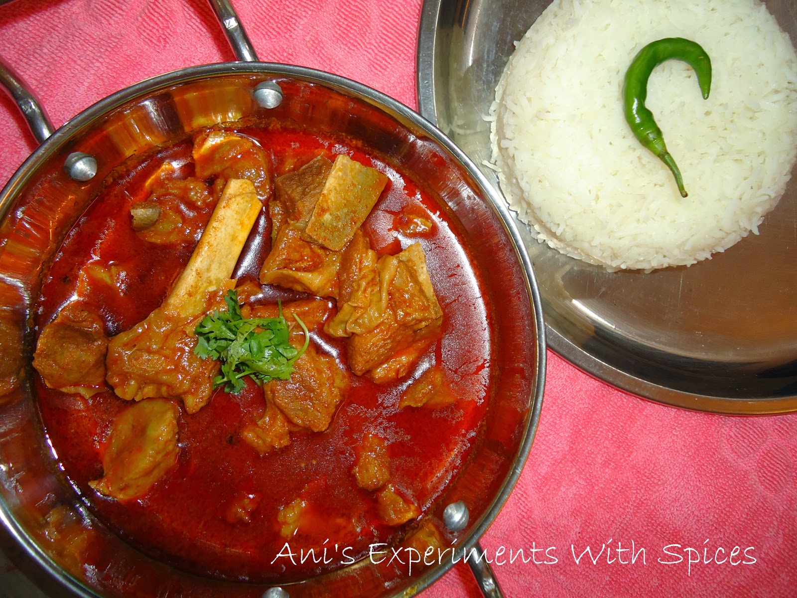 Ani's Experiments With Spices: Mutton Rogan Josh ~ A Kashmiri Delicacy