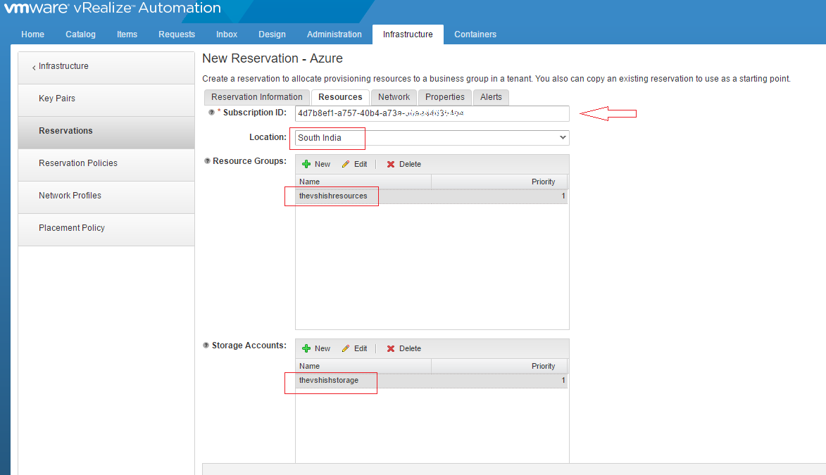 -: vRA Integration with Microsoft Azure