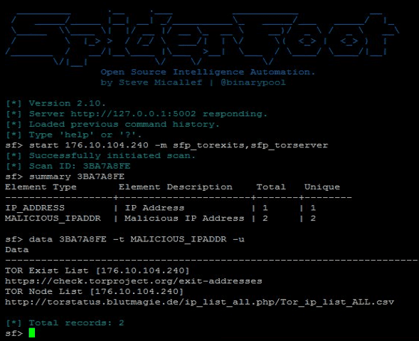 SpiderFoot- An Open Source Intelligence (OSINT) Automation Tool ...