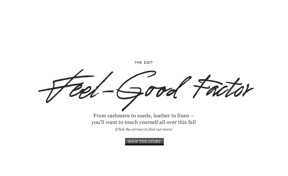 fashionspam: THE FEEL-GOOD FACTOR!