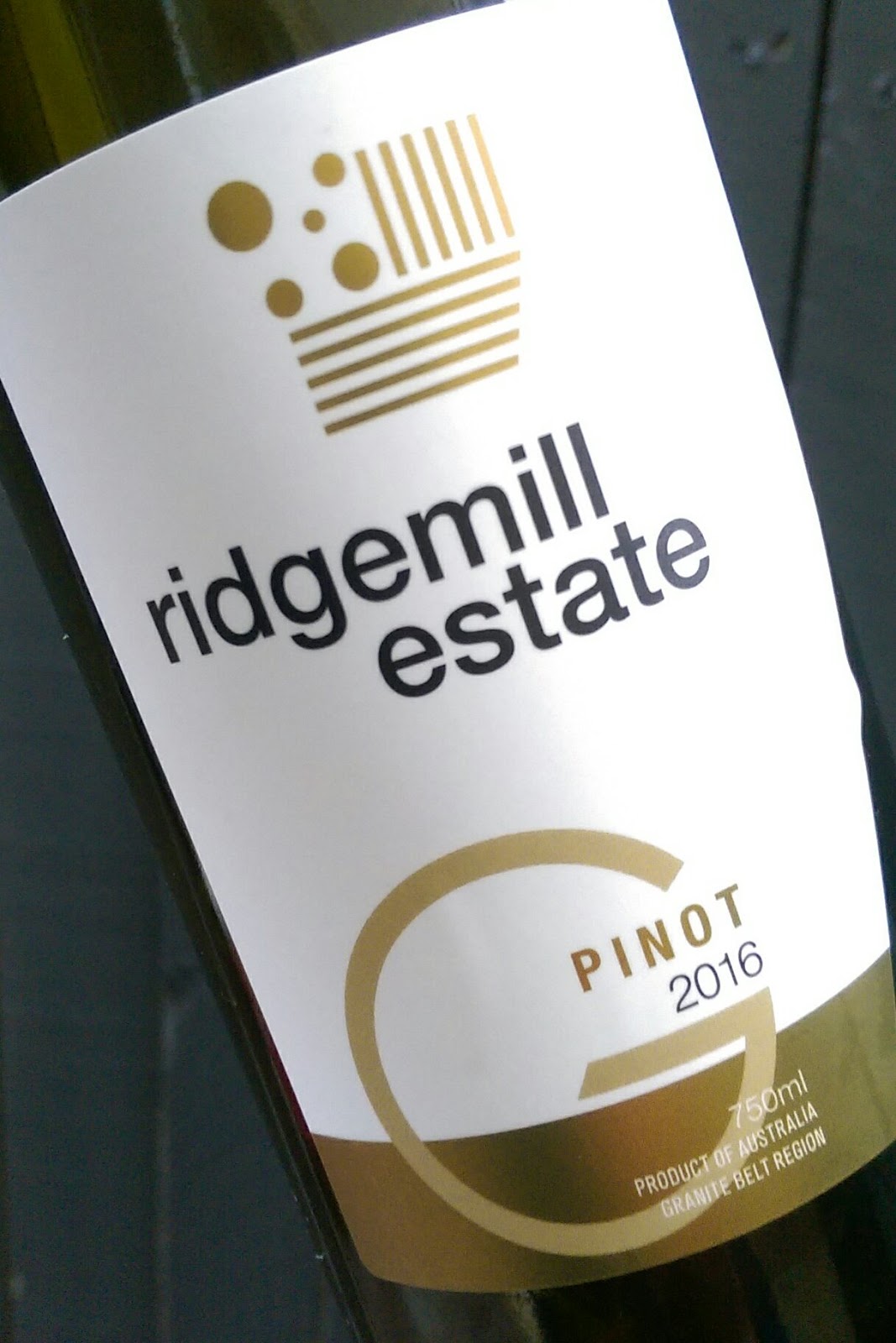 Ridgemill Estate Pinot G 2016 - QWine Reviews