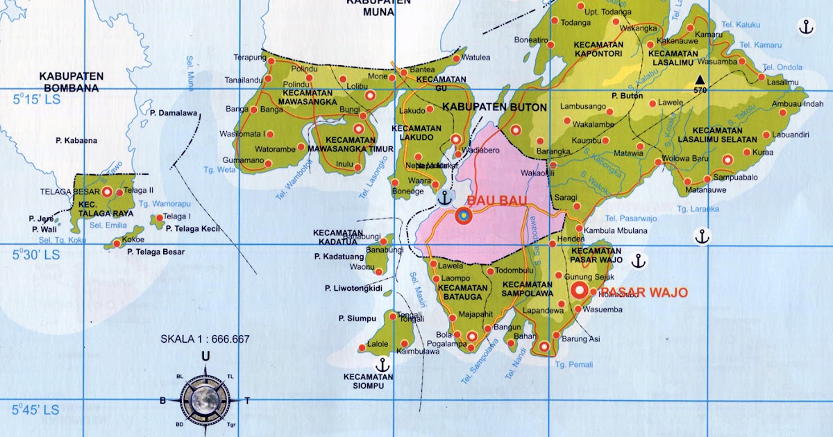 Peta Kabupaten Buton