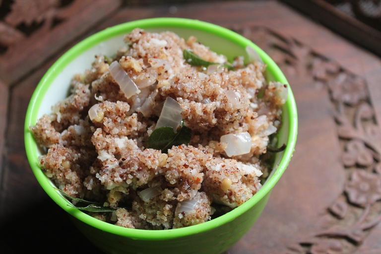 Ragi Rava Upma Recipe | Upma with Ragi Rava
