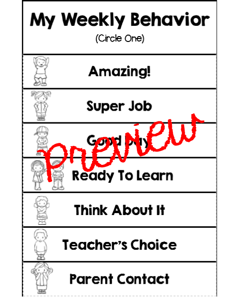 Behavior Clip Chart System and {Another} BIG SALE!!! | Mrs. Gilchrist's ...