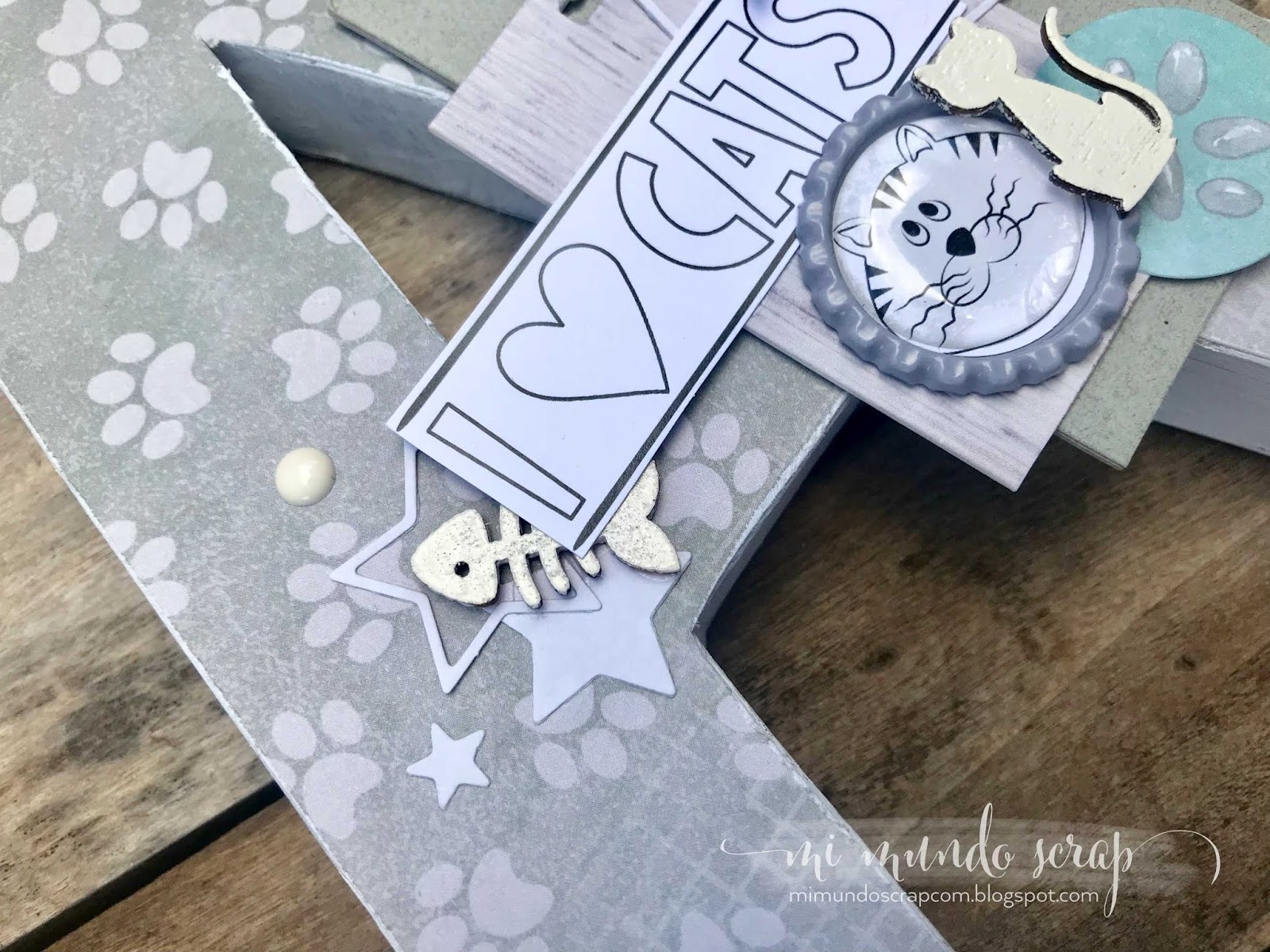 LETRAS CAT Y DOG - MI MUNDO SCRAP