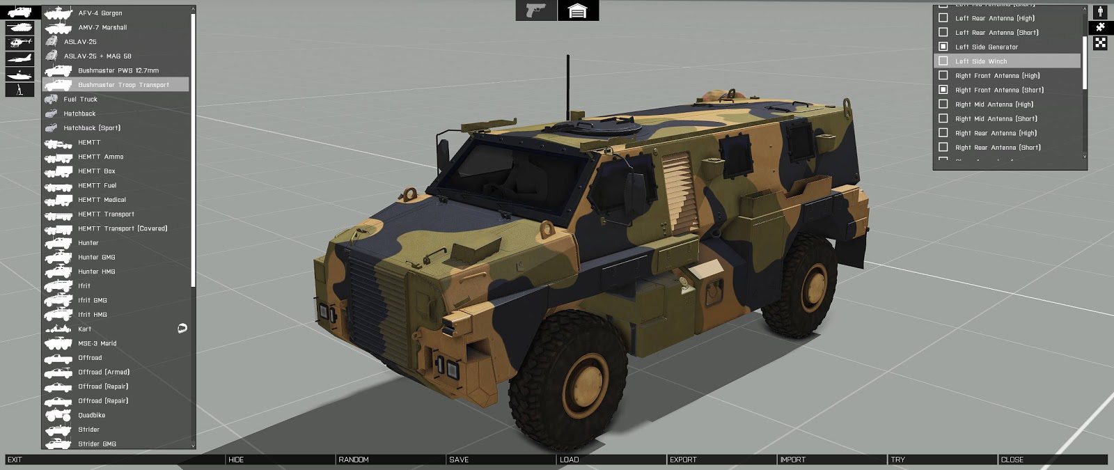 車輪と見た目が改善した Arma 3 用 MRAP の Bushmaster PMV アドオンの画像が公開 | 弱者の日記^^ - Arma ...