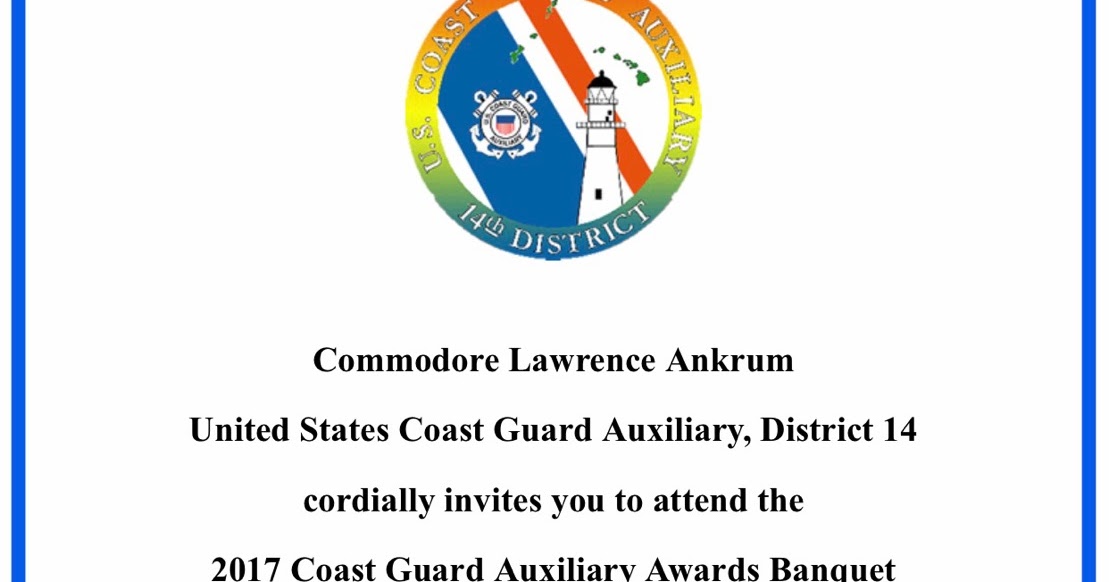 USCG Auxiliary Guam: 2017 Coast Guard Auxiliary Awards Banquet - April 8