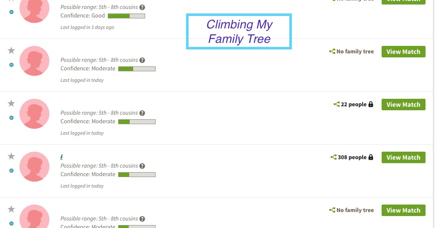 Climbing My Family Tree: DNA Results: Not Even Close