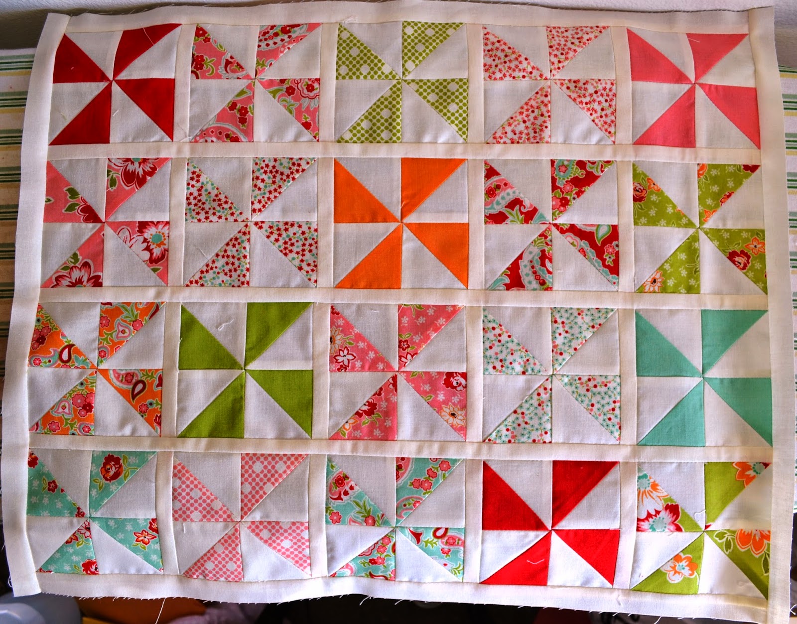 Porch Swing Quilts: Friday Finish: Pinwheel Pillow Shams