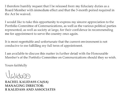 TV with Thinus: Rachel Kalidass quits SABC board, says they want to ...