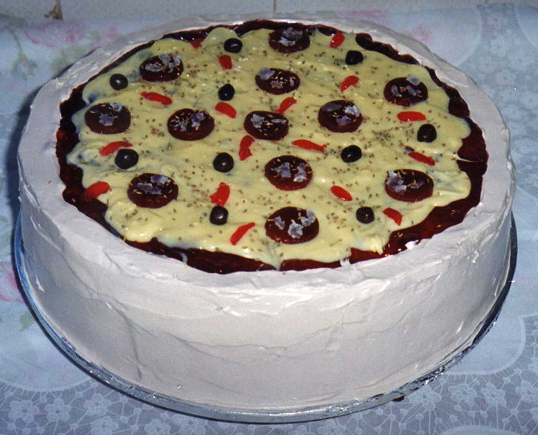 ARTE DOS BOLOS: Bolo "pizza"