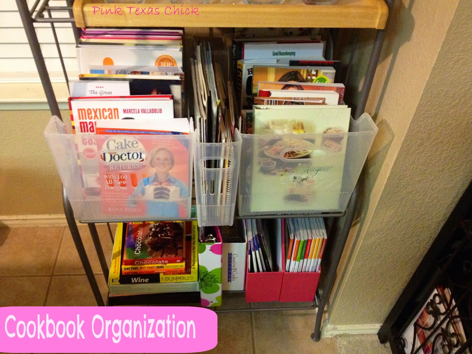Pink Texas Chick: Cookbook and Magazine Organization
