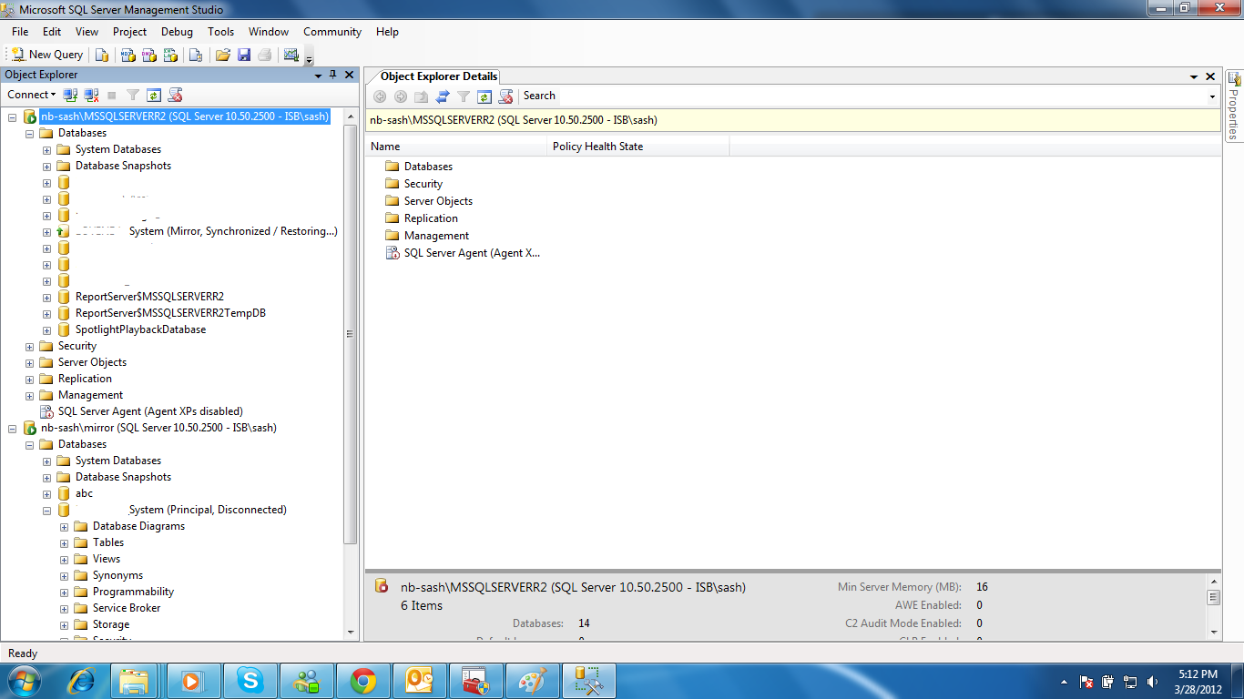 Sql Server knowledge sharing blog: Verify database mirroring solution ...