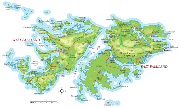 MAPS OF THE FALKLAND ISLANDS
