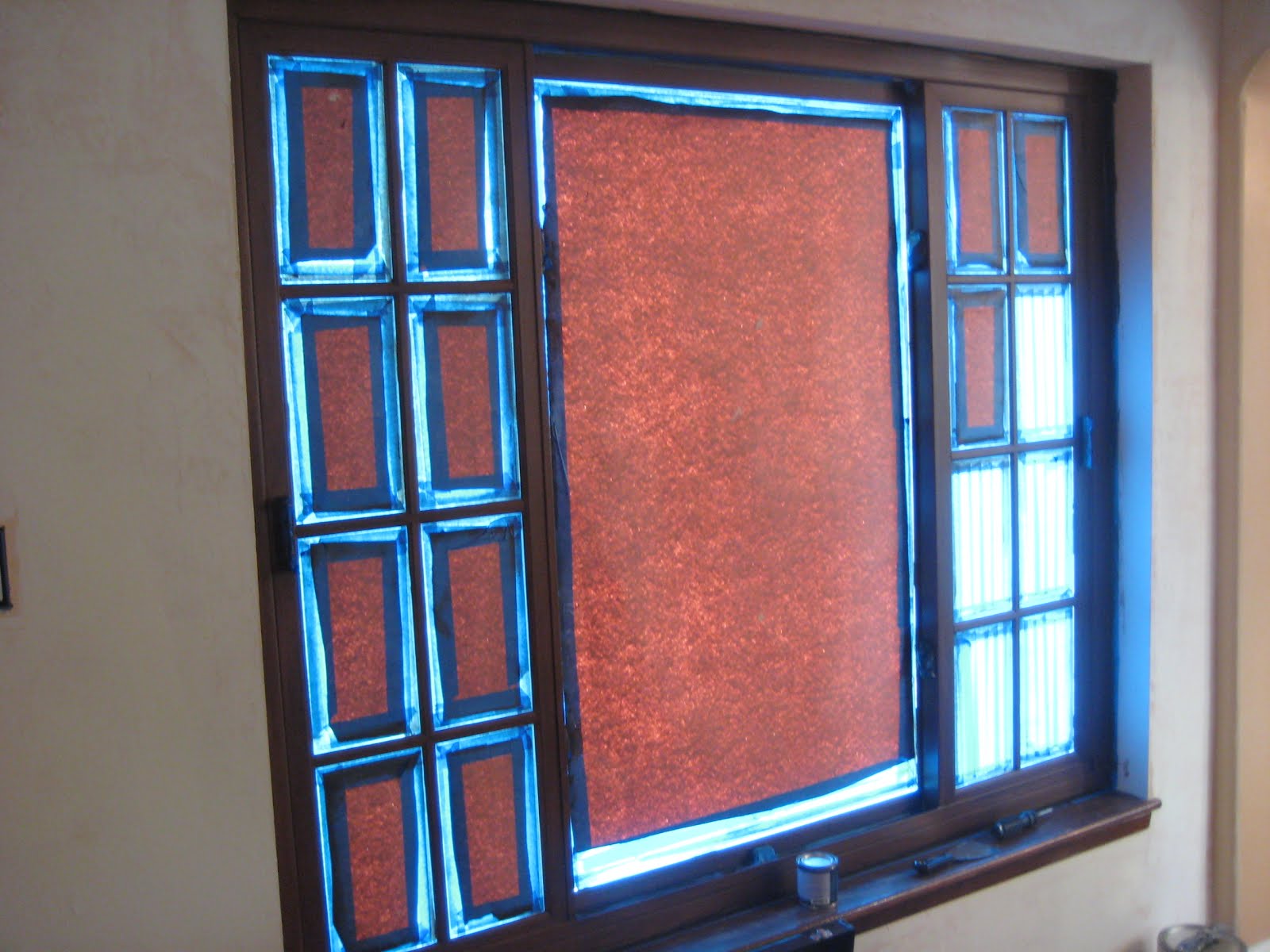 Stained “Wood” Window