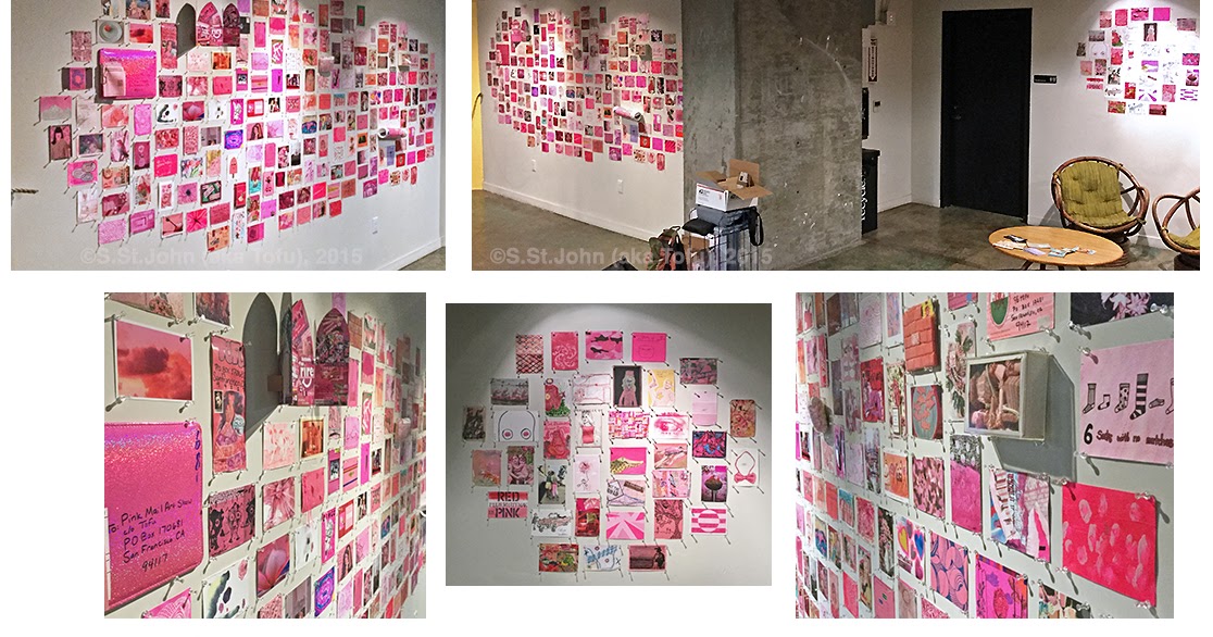 Tofu's Art Blog: Pink Mail Art for Pink Week