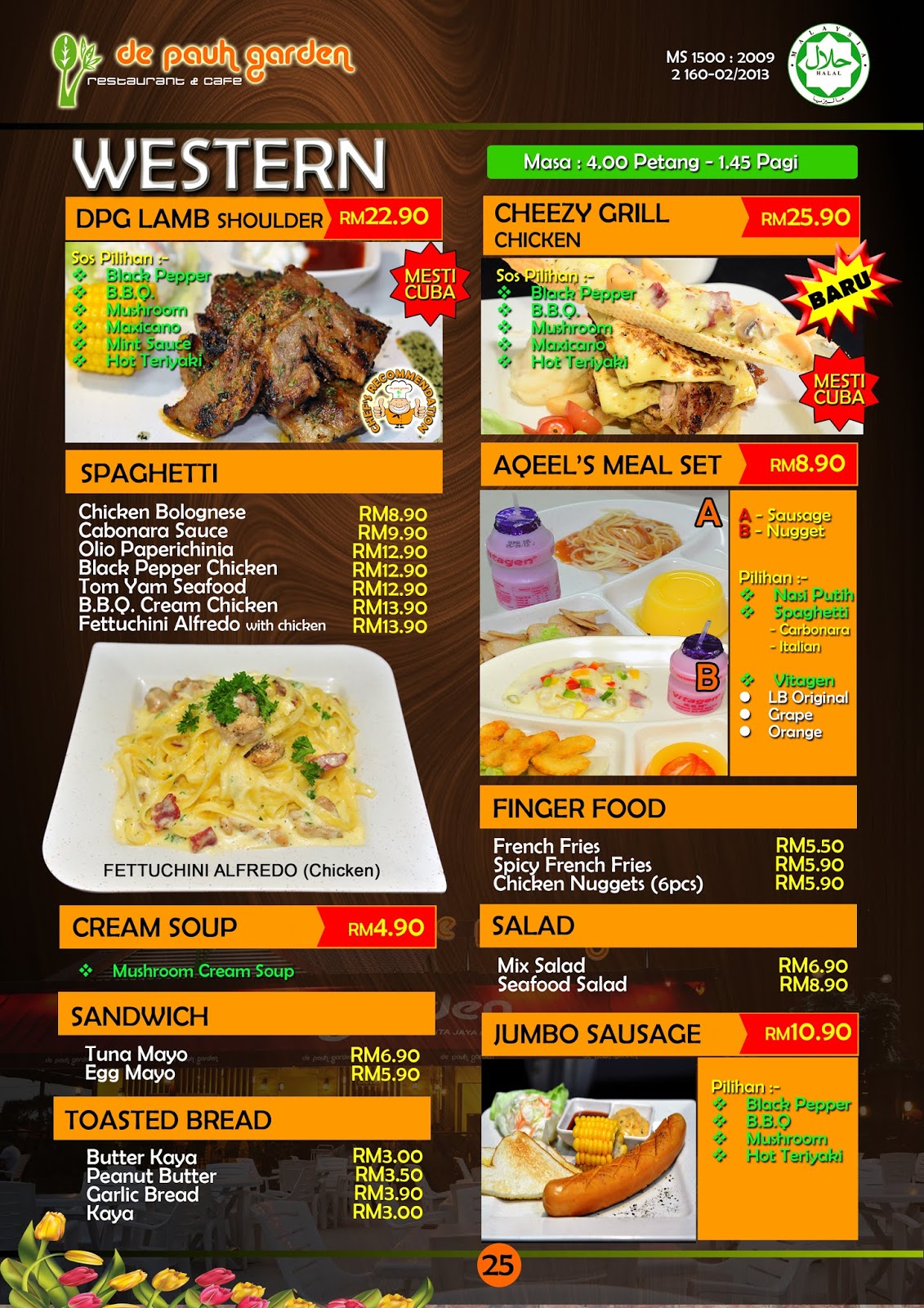 De Pauh Garden: Western Food