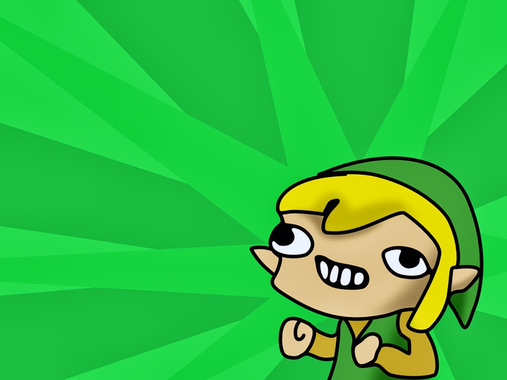 Green Game Character Powerpoint - PPT Backgrounds Templates