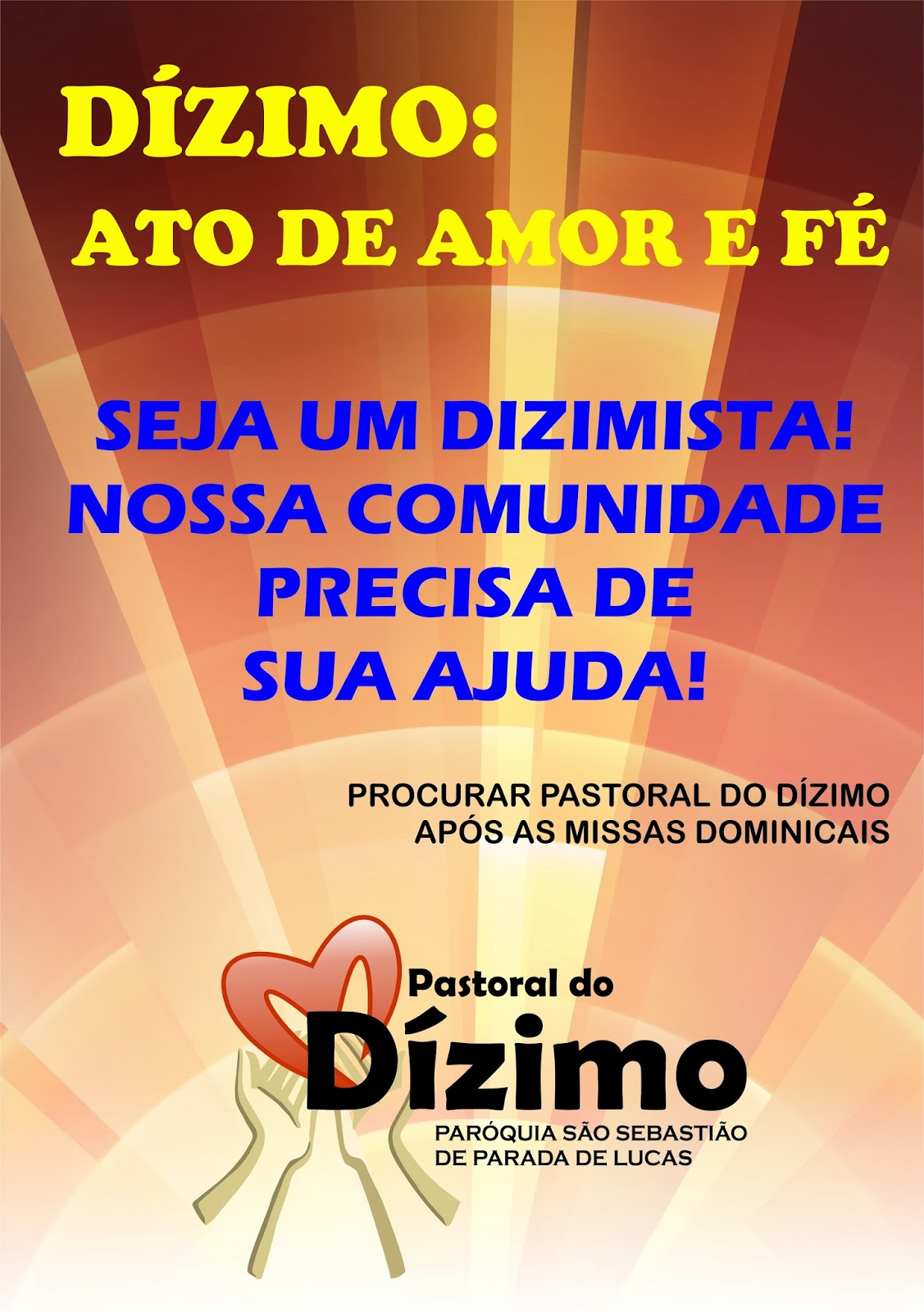 + Paroquia São Sebastião em Parada de Lucas - RJ: DIZIMO: SEJA UM ...