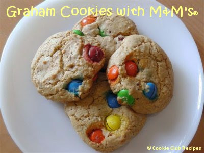 Cookie Club Recipes: Crisp Graham Cookies with M&M's® Candy