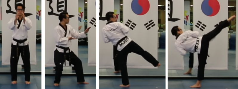 Foot Fist Way: 23. Koryo double side kick