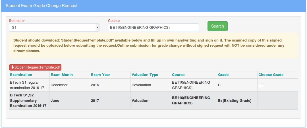 Provision for Students to Request for Grade change is Available in KTU ...