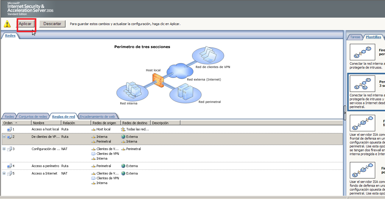 Conceptos Basicos y Avanzados De Las Redes: Firewall en ISA server