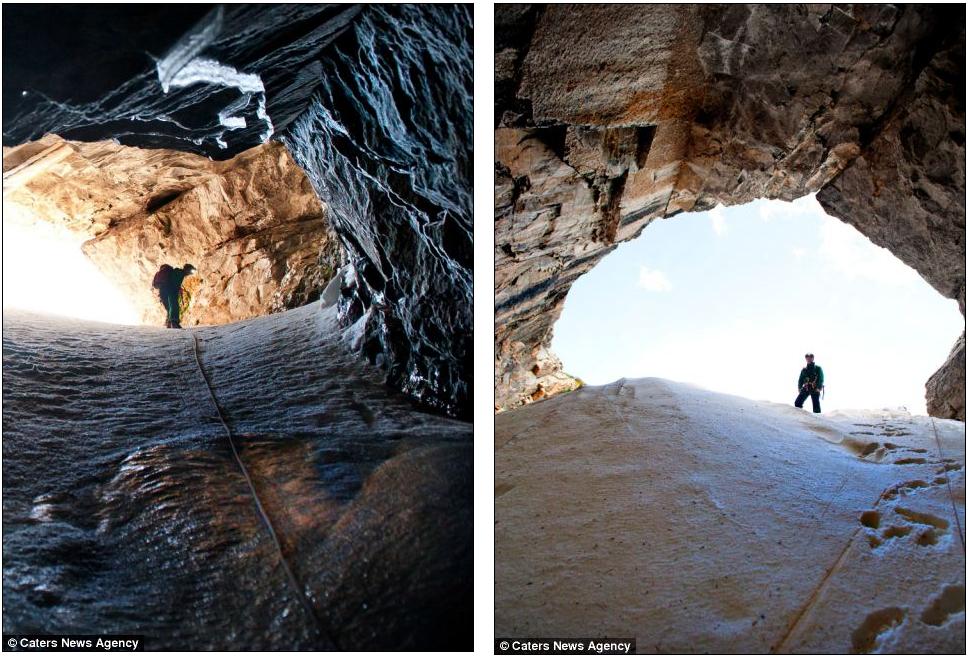 Inside the glacier-cave: Amazing underground chamber with giant ice ...